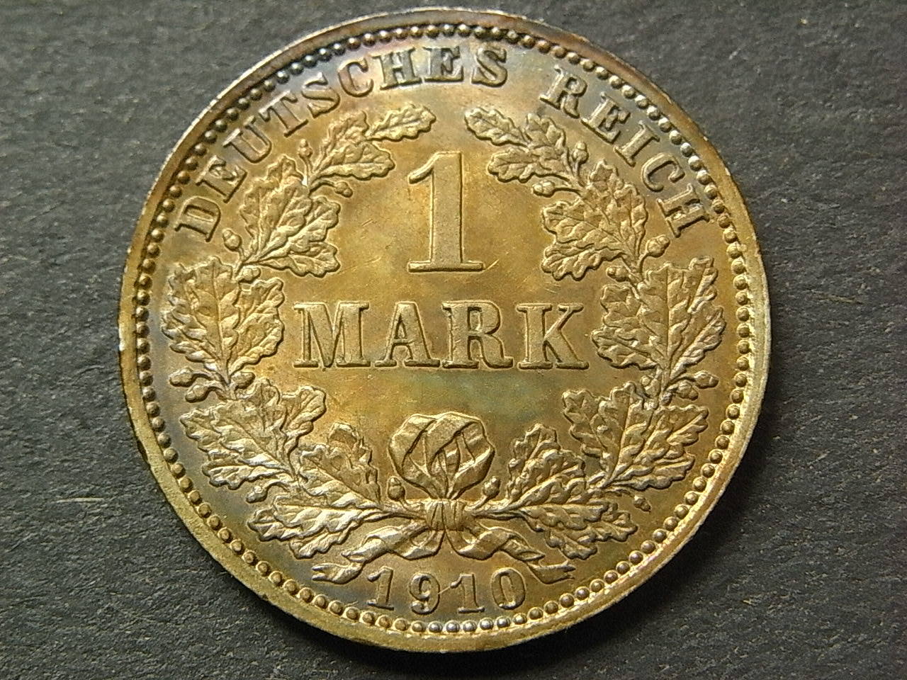Deutsches Reich 1 Mark 1910 D fstgl | MA-Shops