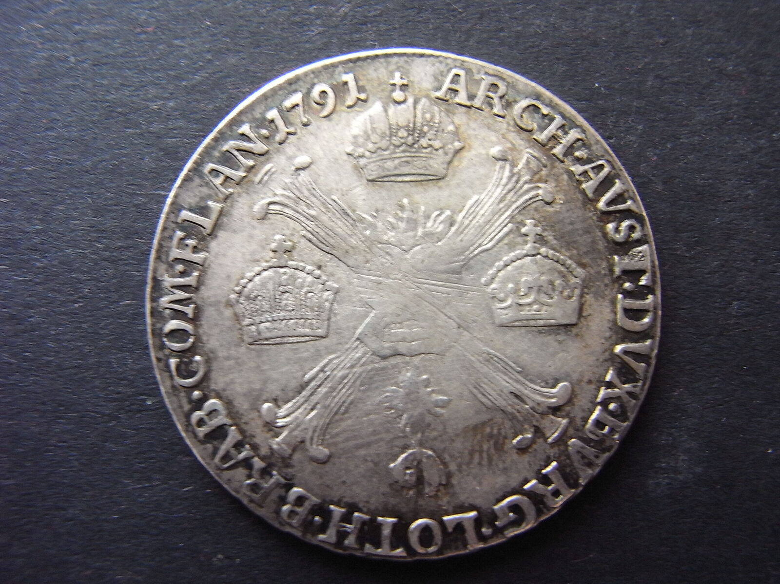 Habsburg RDR 1/4 Kronentaler 1791 H Leopold II 1790-1792 ss, leicht justiert | MA-Shops
