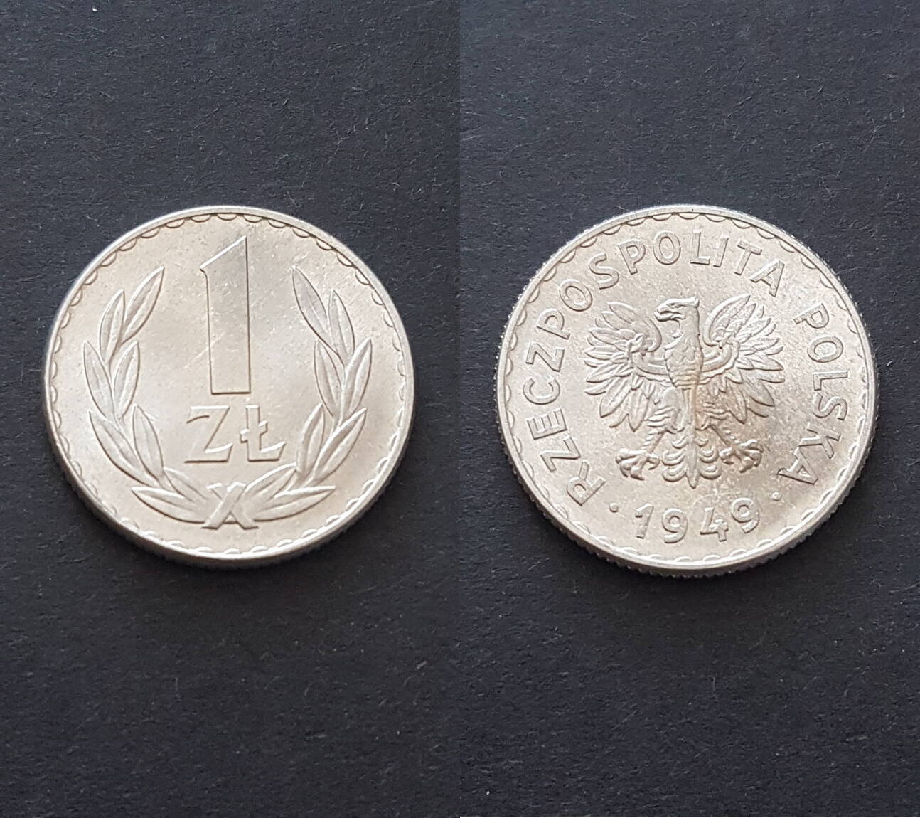 Polen 1 Zloty 1949 stgl | MA-Shops