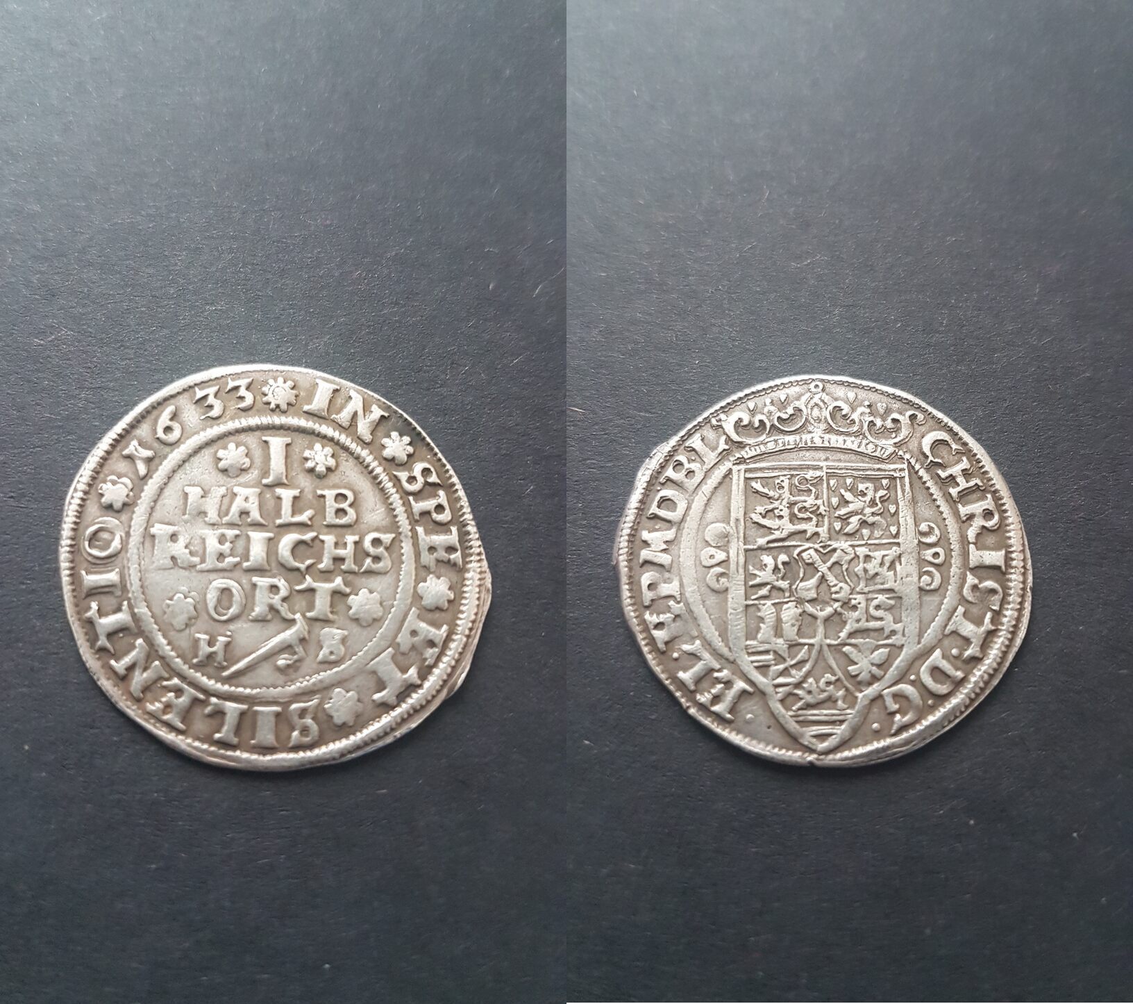 Braunschweig-Lüneburg-Celle 1/8 Taler (1/2 Reichsort) 1633 fvzgl | MA-Shops