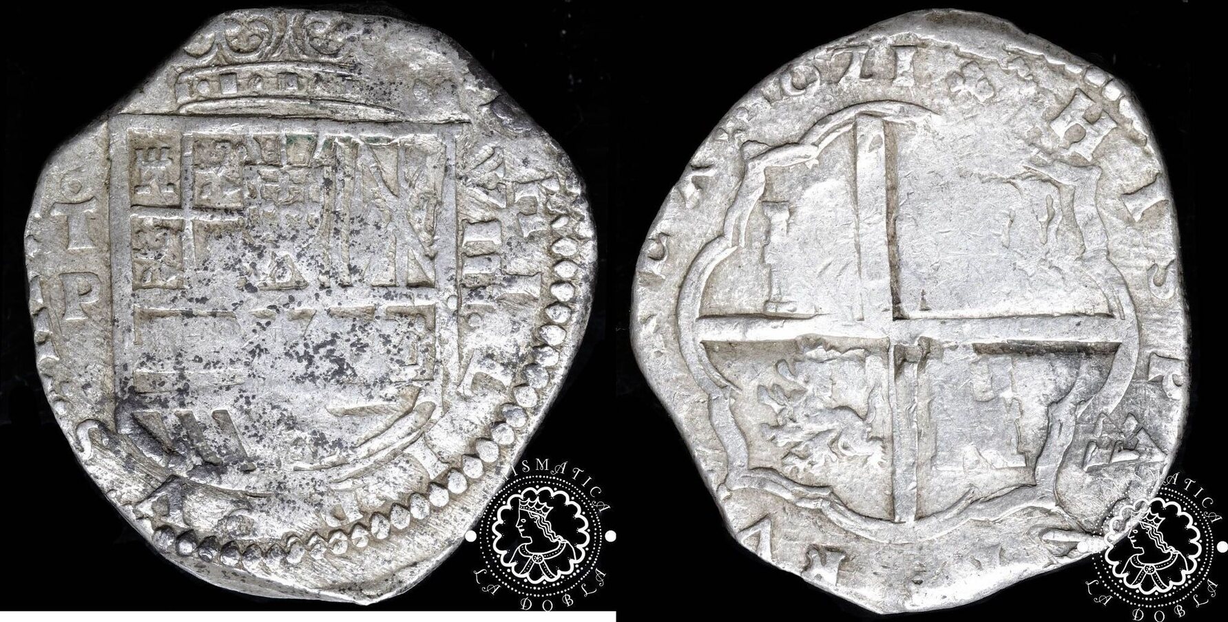 SPAIN 8 REALES 1621 - Philip III - Toledo VF30 | MA-Shops