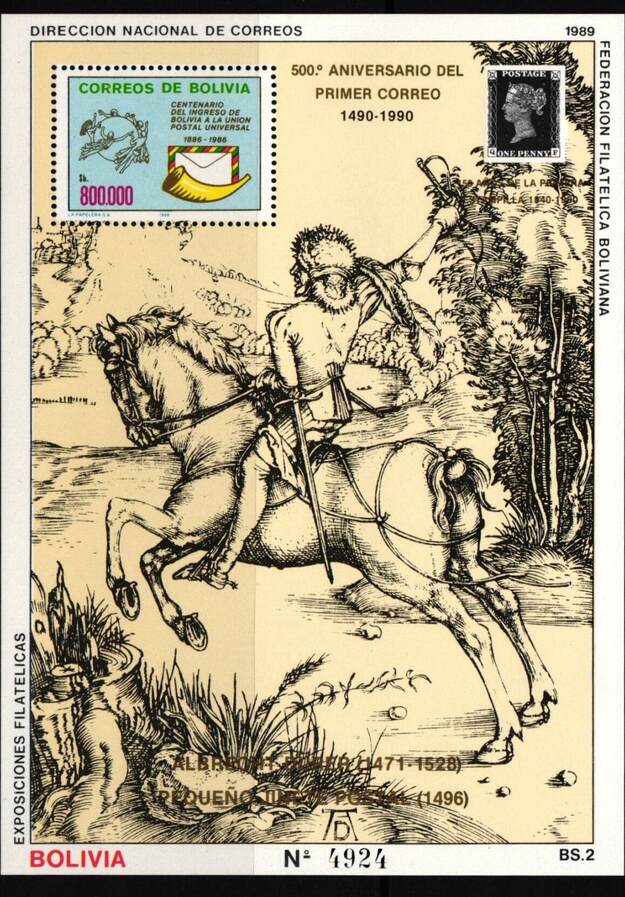 Bolivien Block 182 postfrisch Dürer MiNr. Block 182 postfrisch Dürer ...