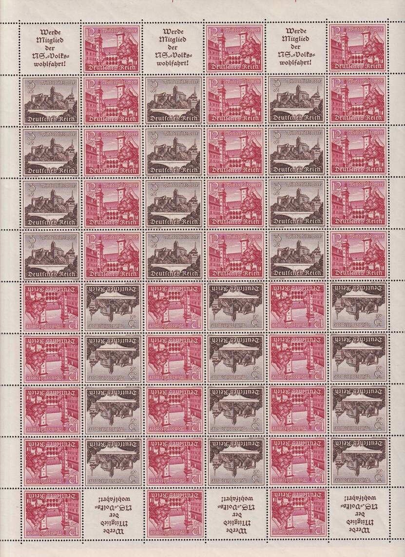 Deutsches Reich MHB 64/68 postfrisch sauber ungefaltet MiNr. MHB 64/68 ...