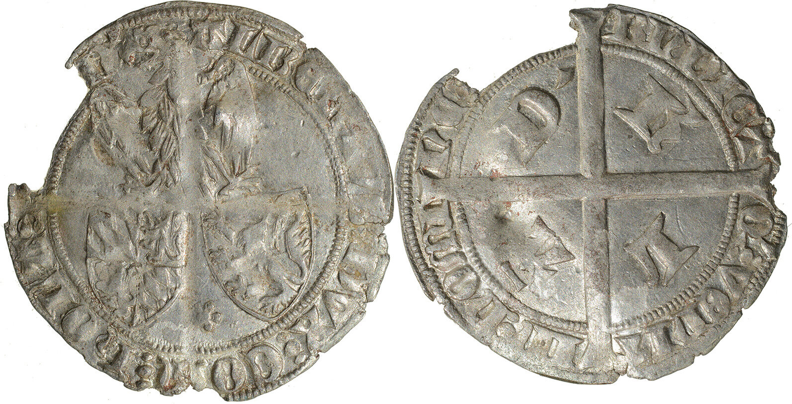 Groot voetdrager emissie 1393 ALBRECHT van Beieren 1389–1404 Uitgebroken, anders vz- | MA-Shops