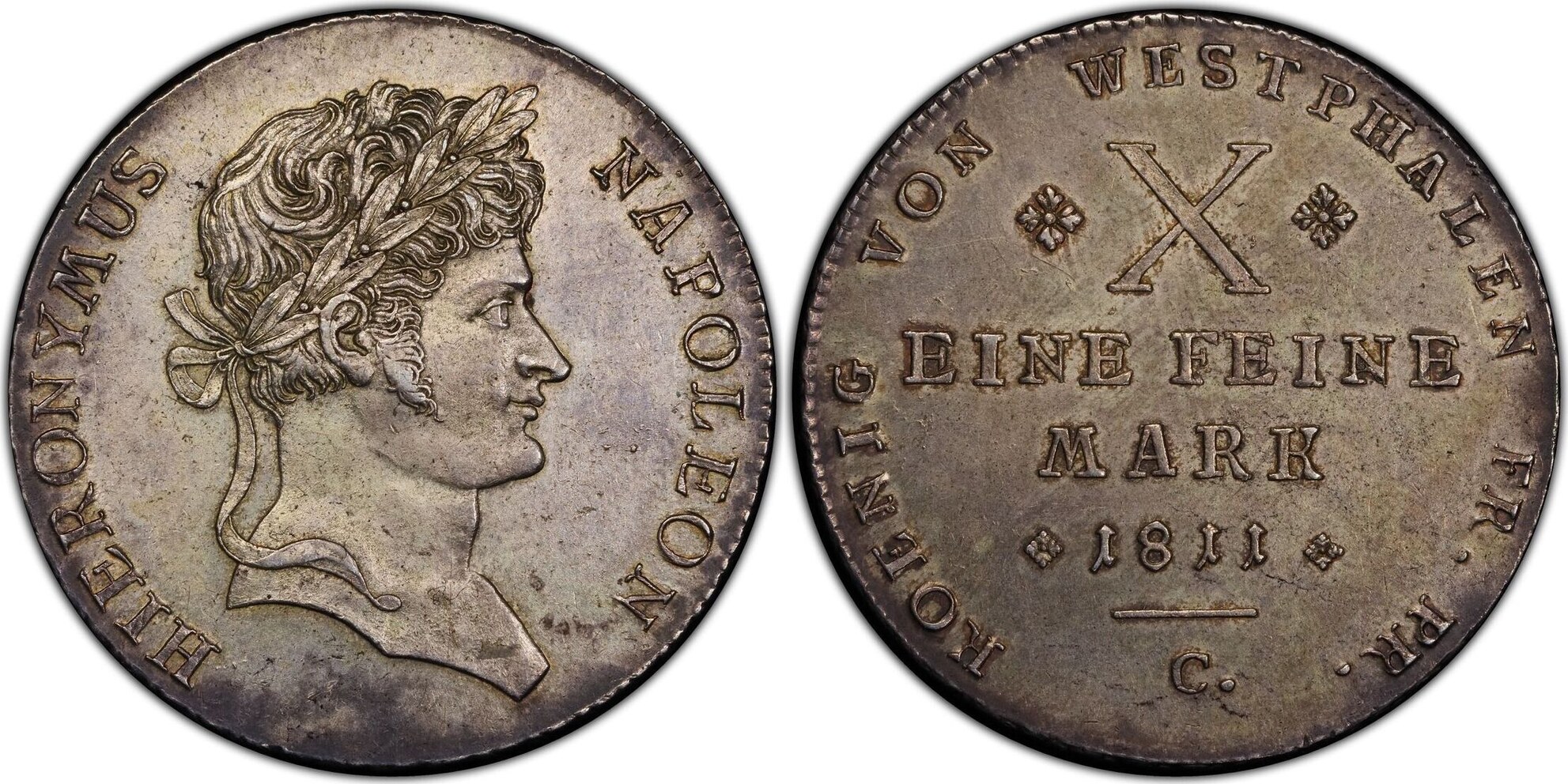 Taler 1811 WESTPHALEN KÖNIGREICH Hieronymus Napoleon Cassel unz | MA-Shops