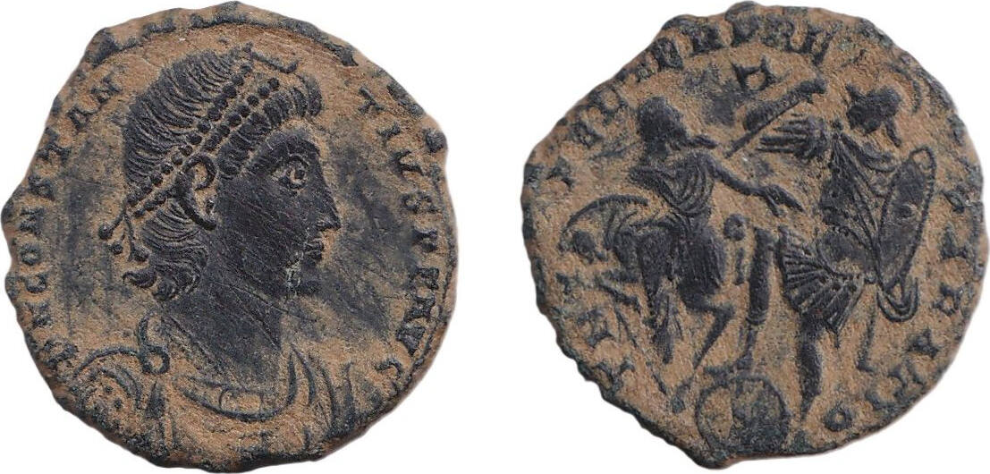 Antikes Rom Flavius Julius CONSTANTIUS II. Maiorina ss-vz [350-355 ...
