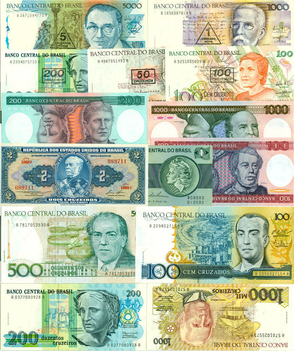 Lot: BRASILIEN / BRASIL 14x Banknote I [1958-1990] Alle BANKFRISCH ...