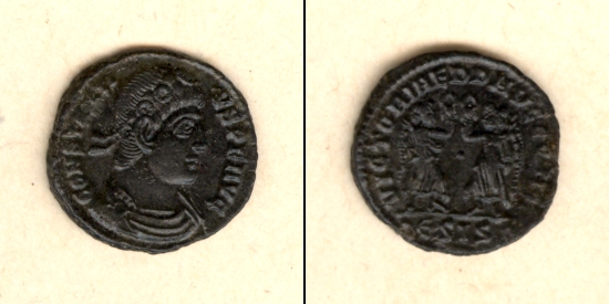 Antikes Rom Follis Flavius Julius CONSTANTIUS II. vz- [340-348] | MA-Shops
