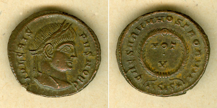 Antikes Rom Follis Flavius Julius CRISPUS f.vz [320-321] vz- | MA-Shops