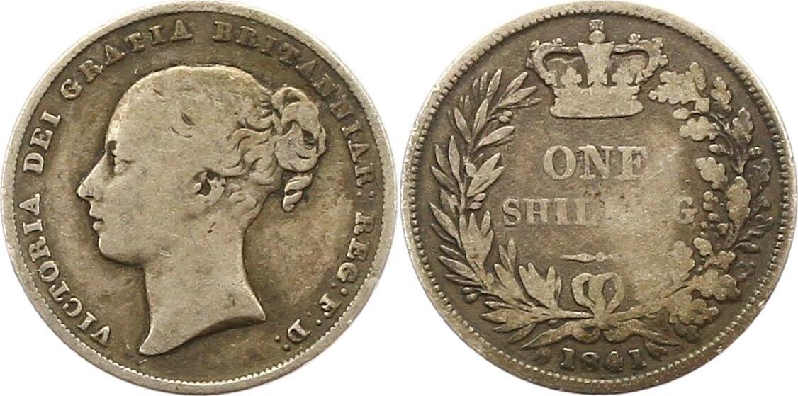 Großbritannien Shilling 1841 Victoria 1837-1901. Jahr selten. Schön ...