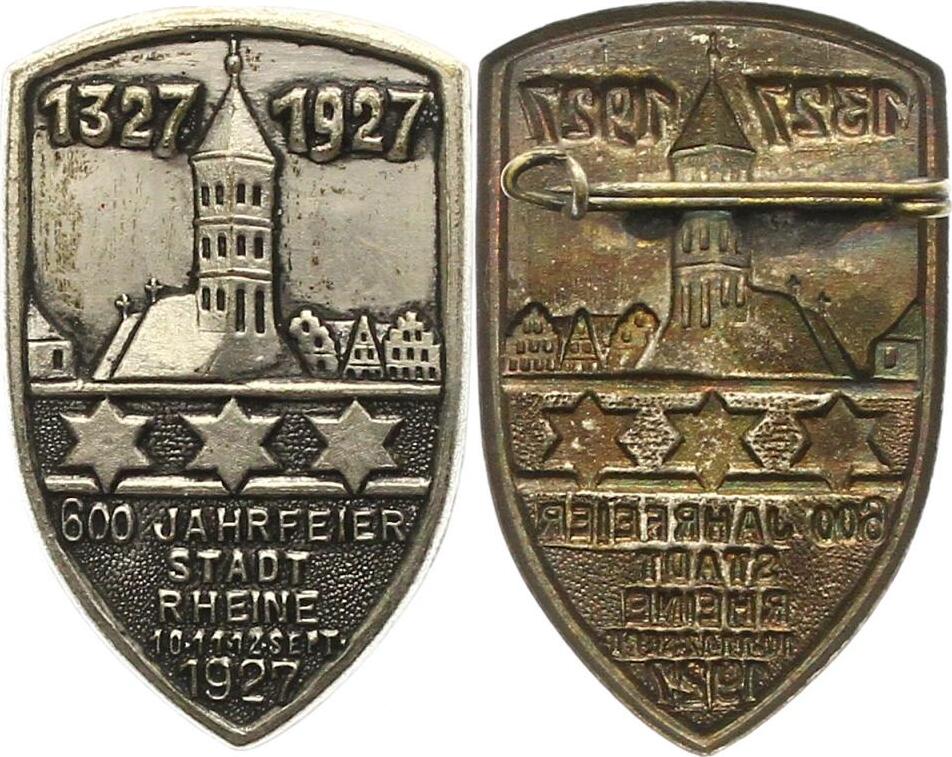 Rheine Abzeichen 1927 Stadt 1600-2000. Sehr schön | MA-Shops