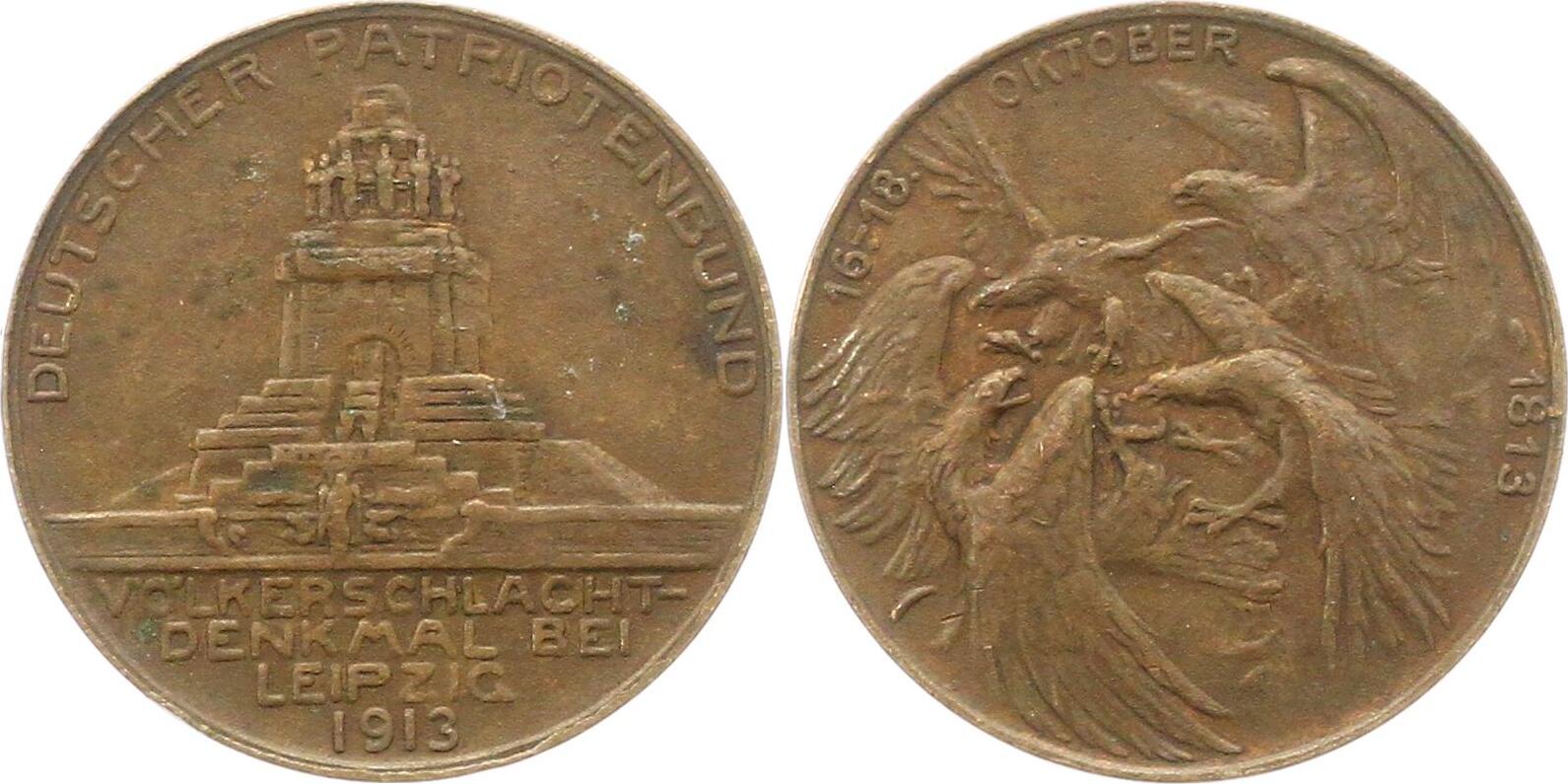 Befreiungskriege Bronzemedaille 1913 Fast vorzüglich | MA-Shops