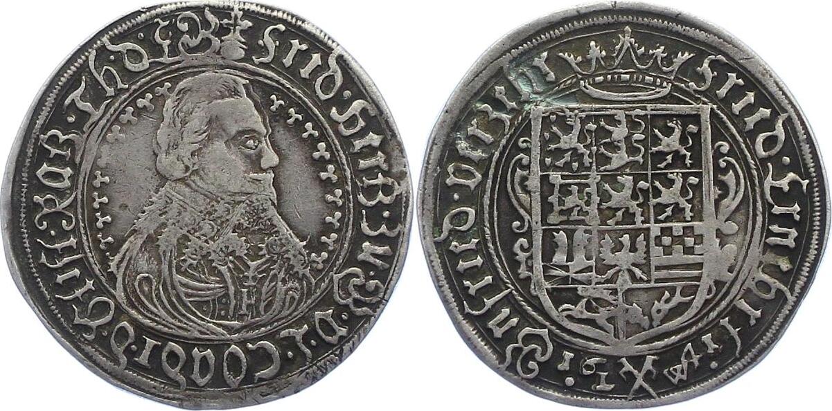 Braunschweig-Lüneburg-Celle 1/4 Taler 1641 LW Friedrich von Celle 1636-1648. Sehr schön | MA-Shops