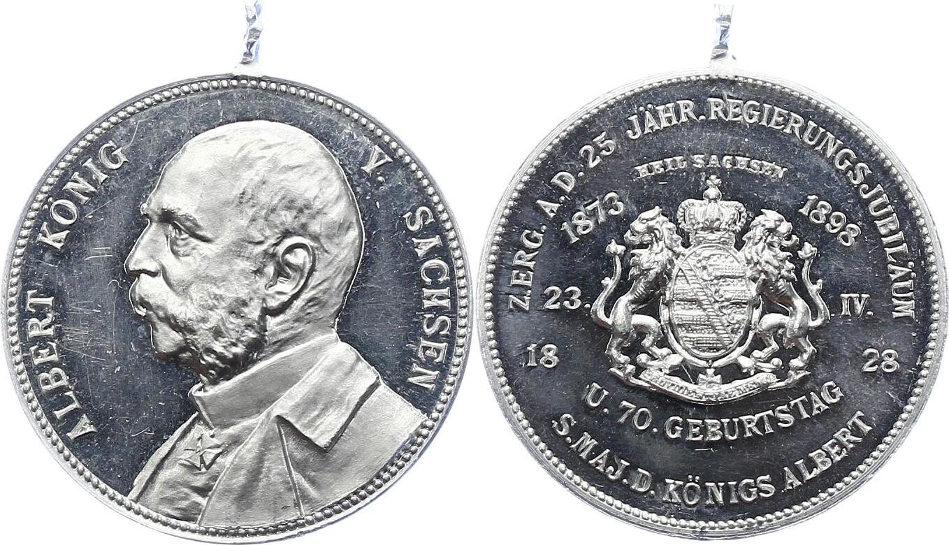 Sachsen-Albertinische Linie 1898 Albert 1873-1902. Winz. Kratzer ...