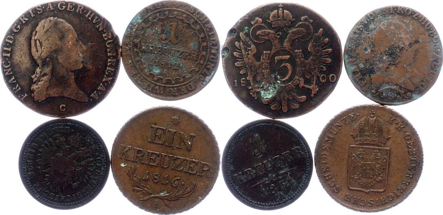 Haus Habsburg 3 Kreuzer 1800 C Franz II.(I.) 1792-1835. Schön - sehr schön | MA-Shops