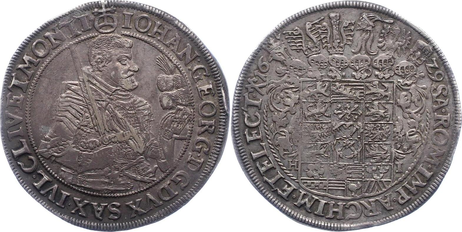Sachsen-Albertinische Linie Taler 1629 HI Johann Georg I. 1615-1656 ...