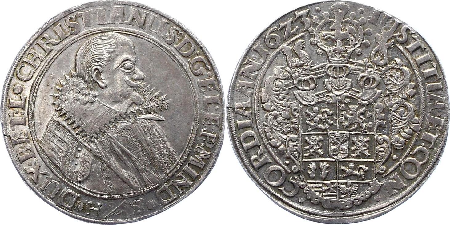 Braunschweig-Lüneburg-Celle Taler 1623 HS Christian von Minden 1611 ...