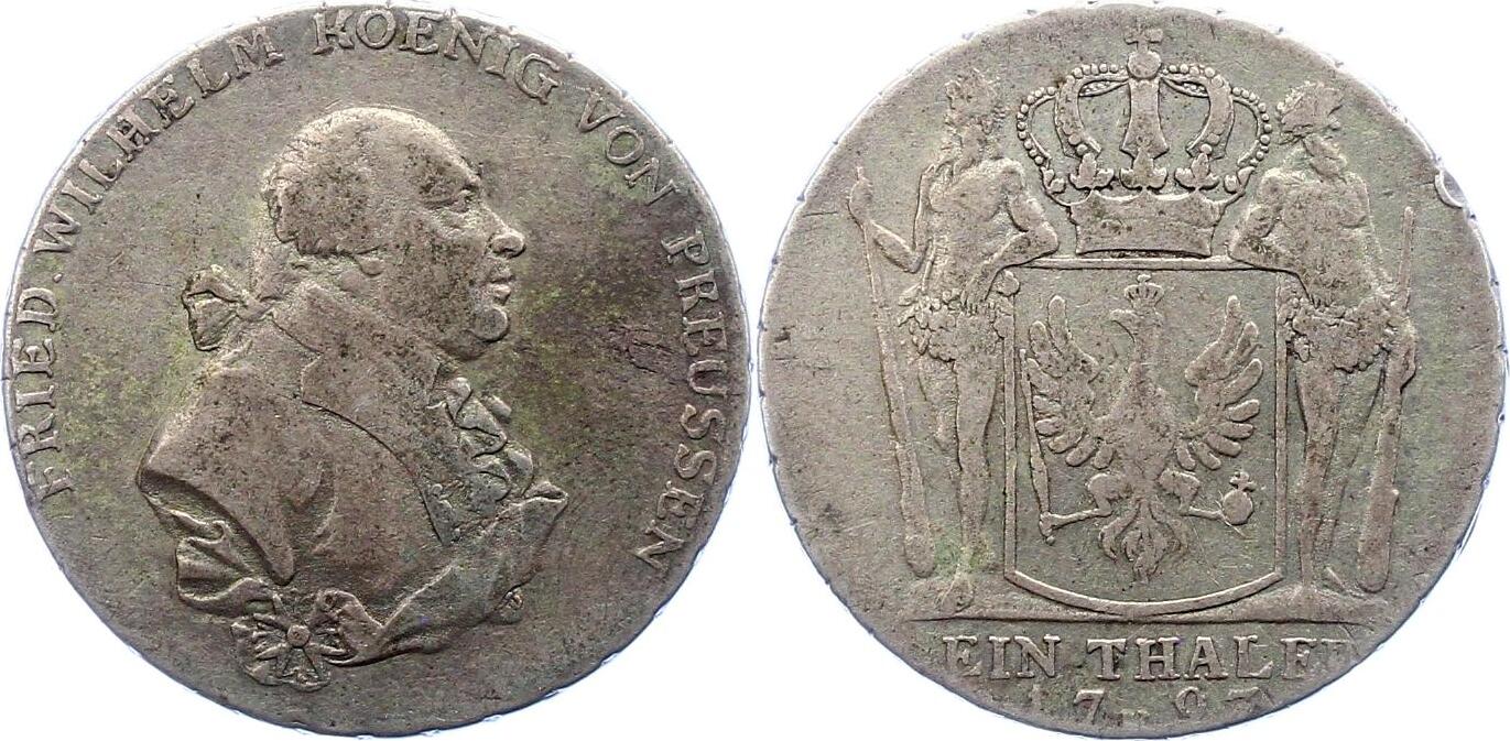 Brandenburg-Preußen Taler 1797 B Friedrich Wilhelm II. 1786-1797 ...