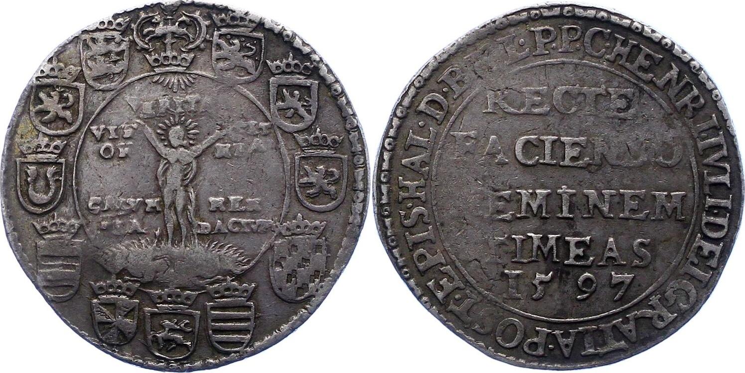 Braunschweig-Wolfenbüttel Wahrheitstaler 1597 Heinrich Julius 1589-1613 ...