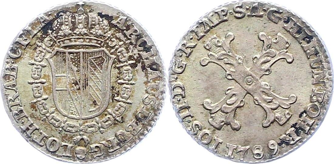 Haus Habsburg 10 Liards 1789 Josef II. 1780-1790. Schöne Patina. Fast Stempelglanz | MA-Shops