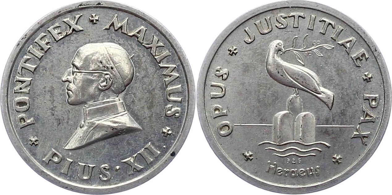 Italien-Kirchenstaat Vatikan Silbermedaille Pio XII. 1939-1958. Vorzüglich | MA-Shops