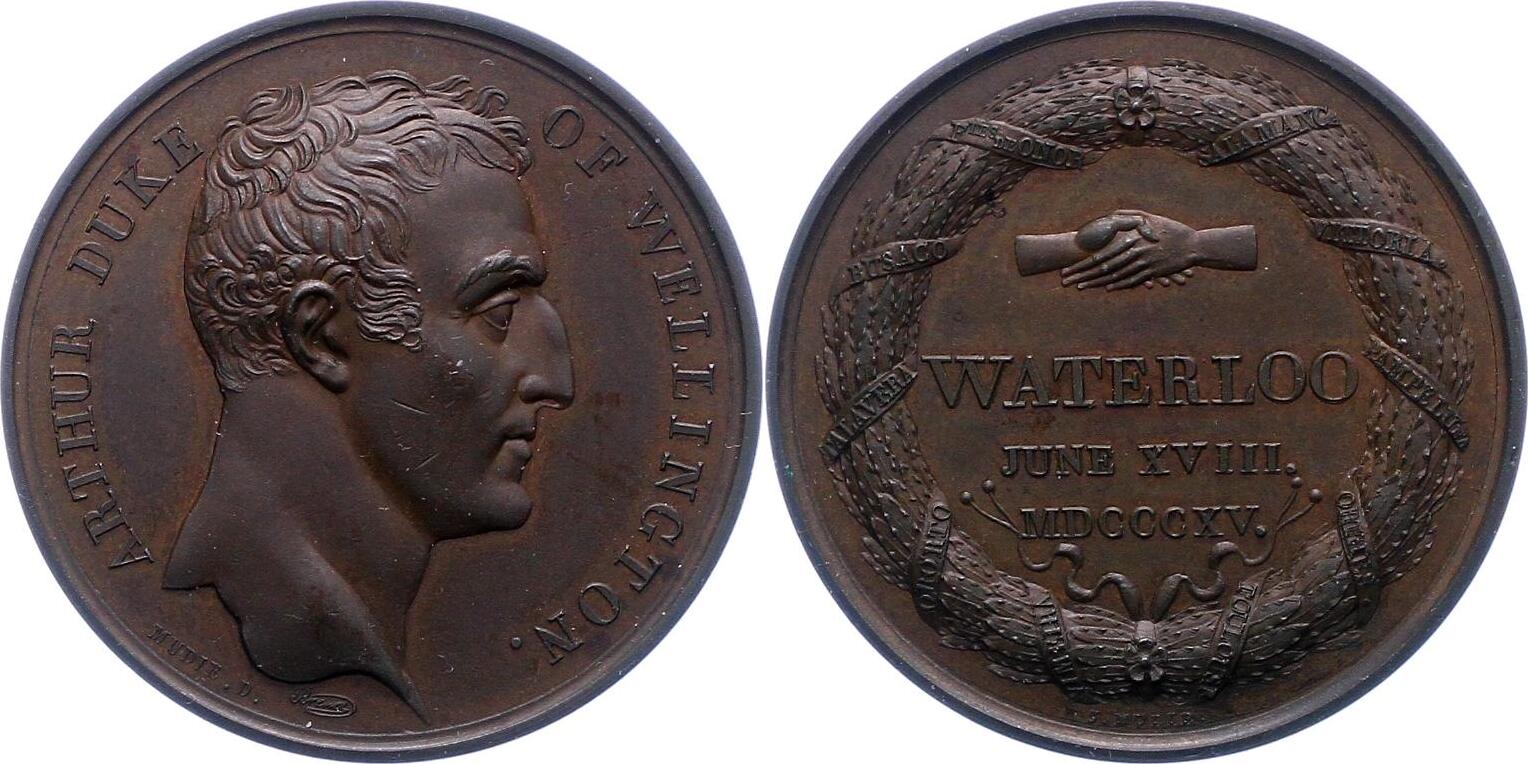 Großbritannien Bronzemedaille 1815 George III. 1760-1820. Fast Stempelglanz | MA-Shops