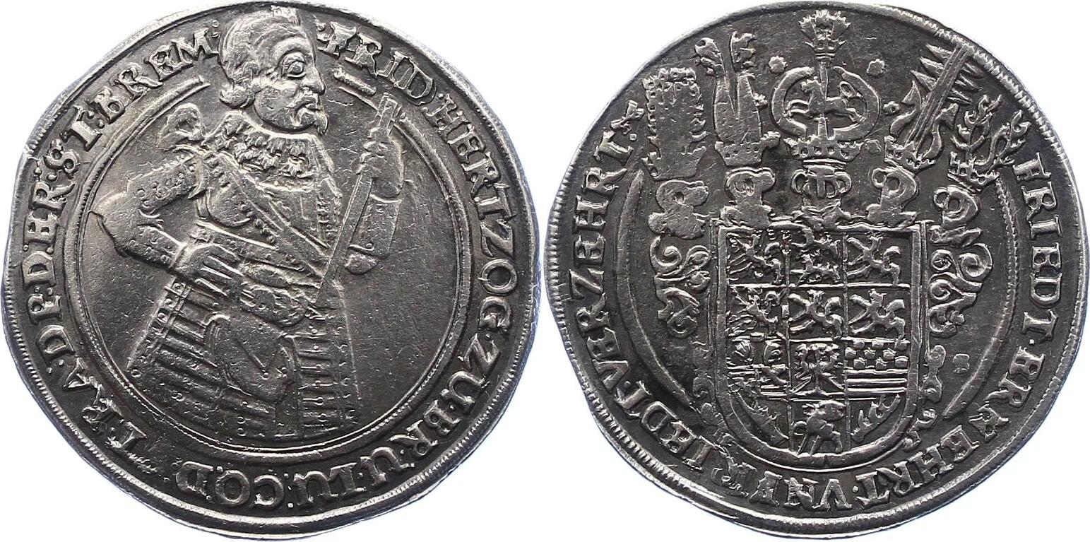 Braunschweig-Lüneburg-Celle Taler Friedrich von Celle 1636-1648. Sehr schön | MA-Shops