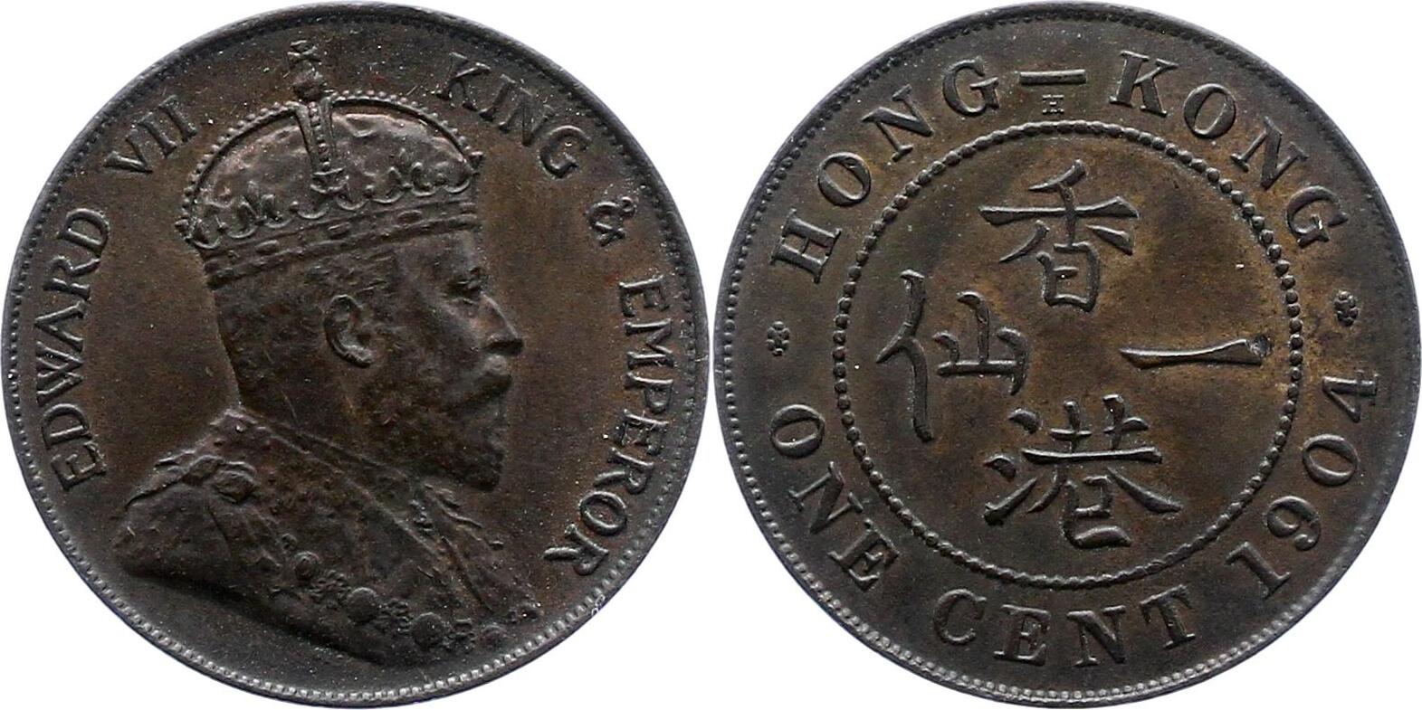 Hong-Kong Cent 1904 H Edward VII. 1901-1910. Vorzüglich + | MA-Shops