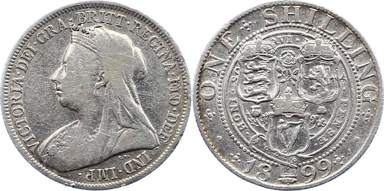 Großbritannien Shilling 1899 Victoria 1837-1901. Schön - sehr schön ...