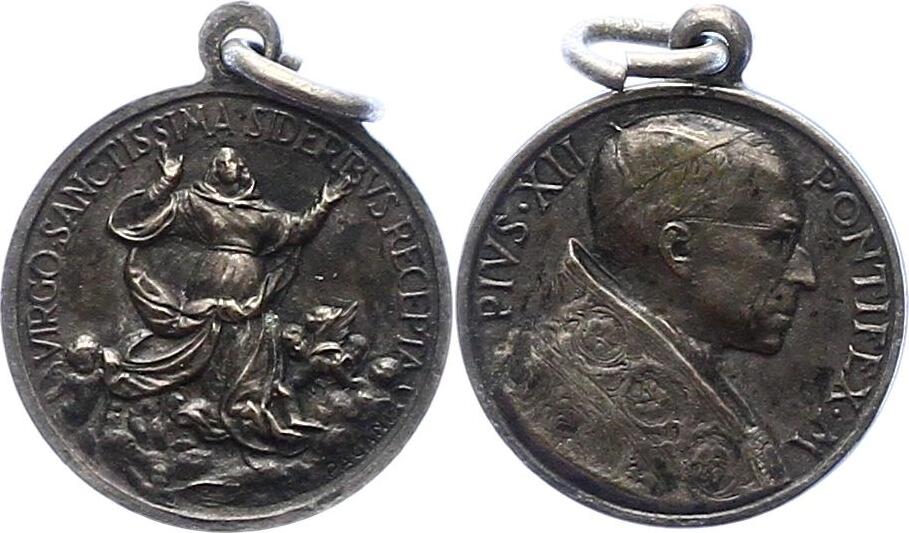 Italien-Kirchenstaat Vatikan tragbare Medaille Pio XII. 1939-1958. Vorzüglich | MA-Shops