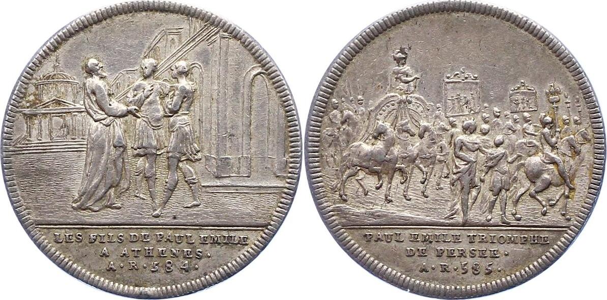 Medaillen aus der Suite von Dassier zur Geschichte Silbermedaille ...