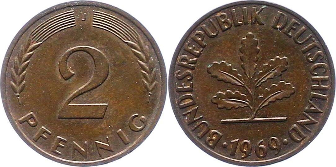 2 Pfennig Münzen Wert Tabelle