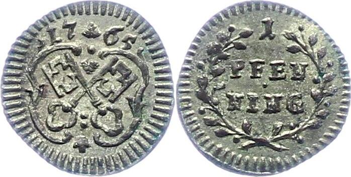 Regensburg-Stadt Pfennig 1765 Vorzüglich - Stempelglanz | MA-Shops