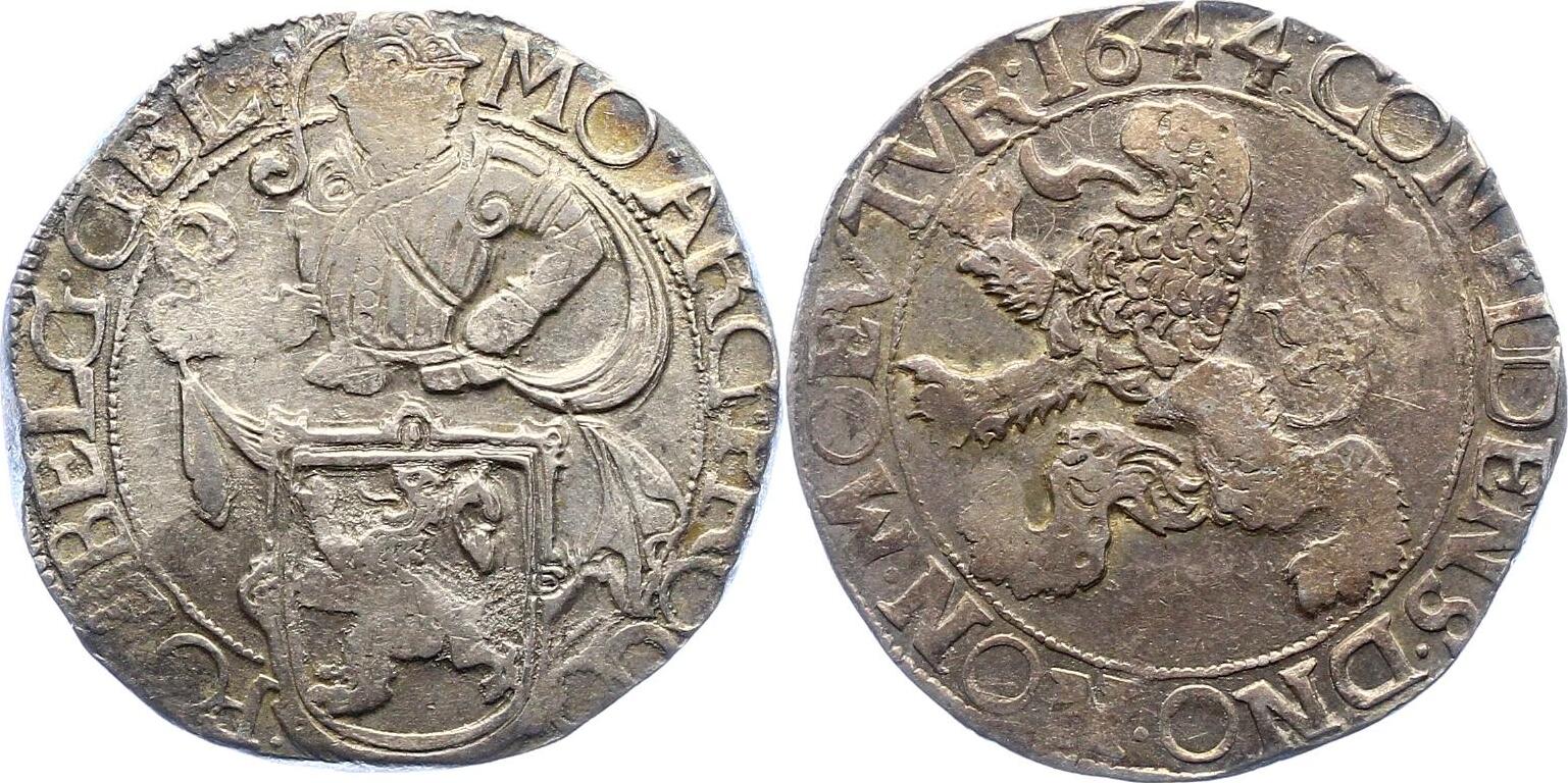 Niederlande-Geldern, Provinz Löwentaler 1 1644 Prägeschwäche, sehr ...