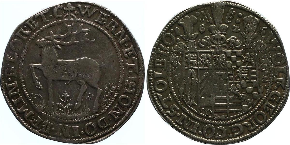 Stolberg-Stolberg Reichstaler 1625 Stolberg Wolfgang Georg 1615 - 1631 ...