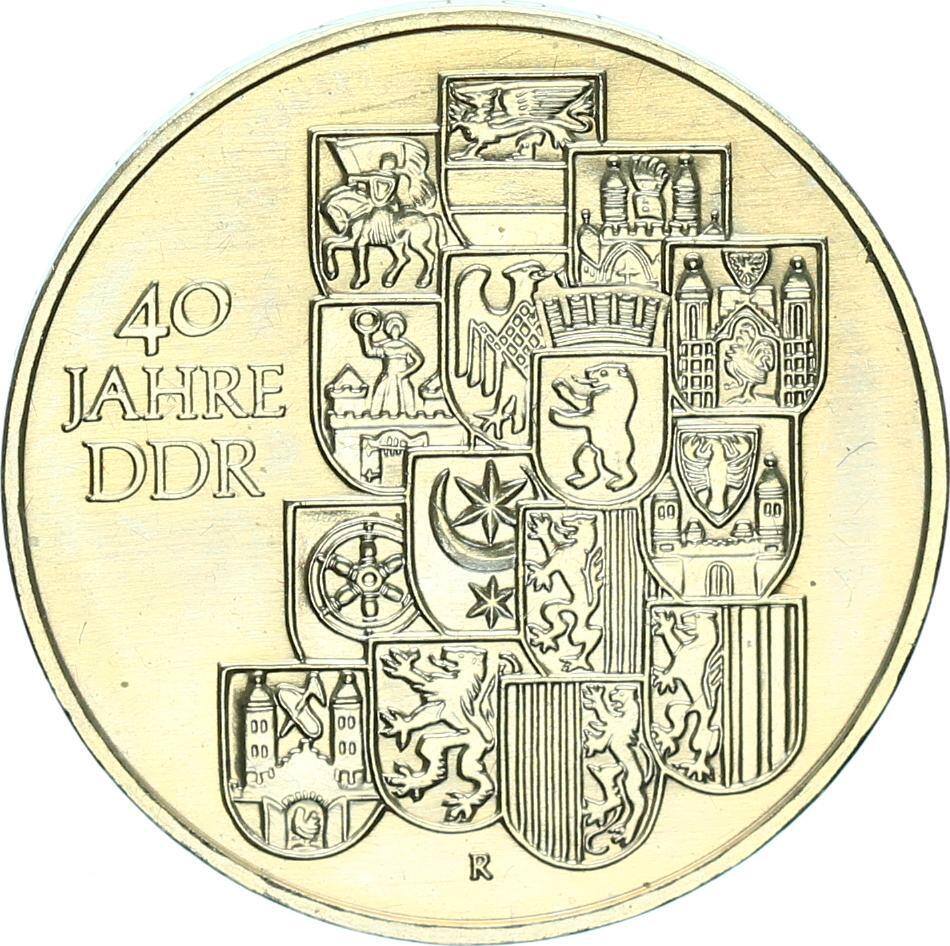 10 Mark 1989 A Gedenkmünze 40 Jahre DDR prägefrisch, stempelglanz | MA ...
