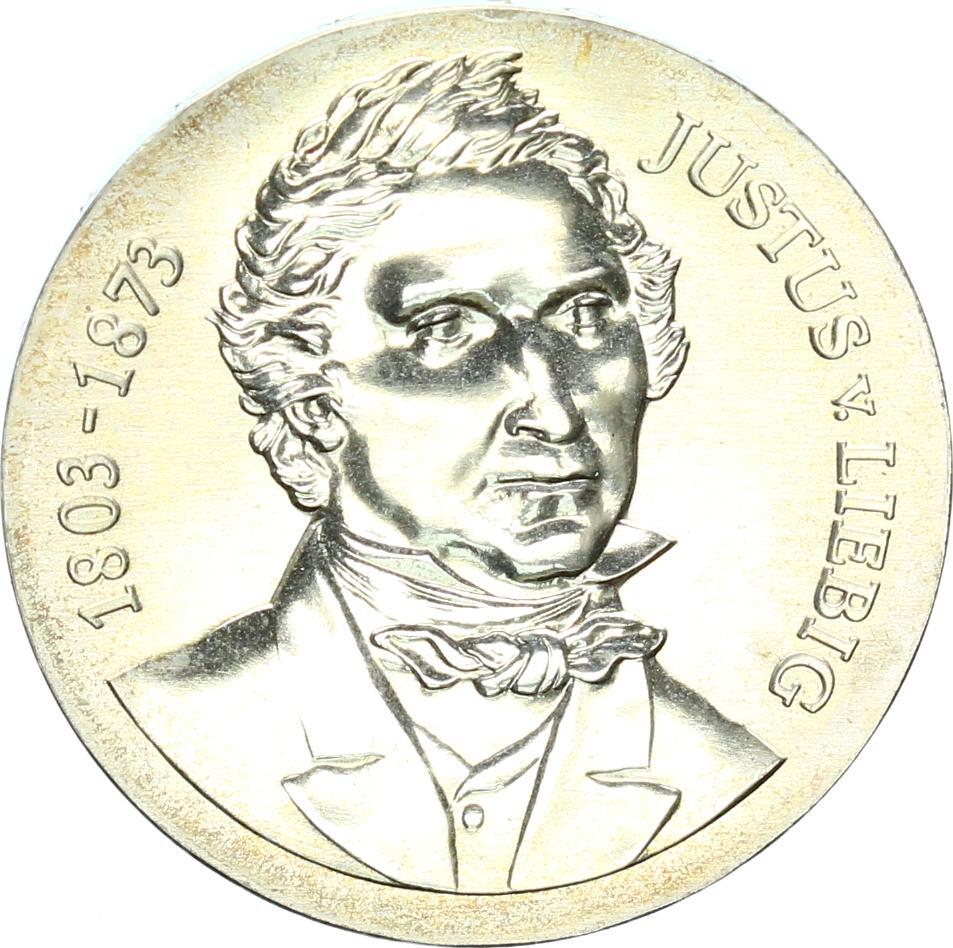 DDR 10 Mark 1978 A Gedenkmünze Justus von Liebig prägefrisch ...