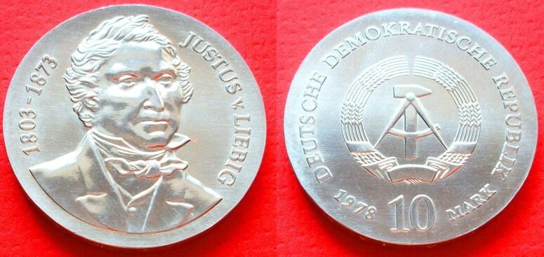 DDR 10 Mark 1978 Justus von Liebig Stempelglanz | MA-Shops