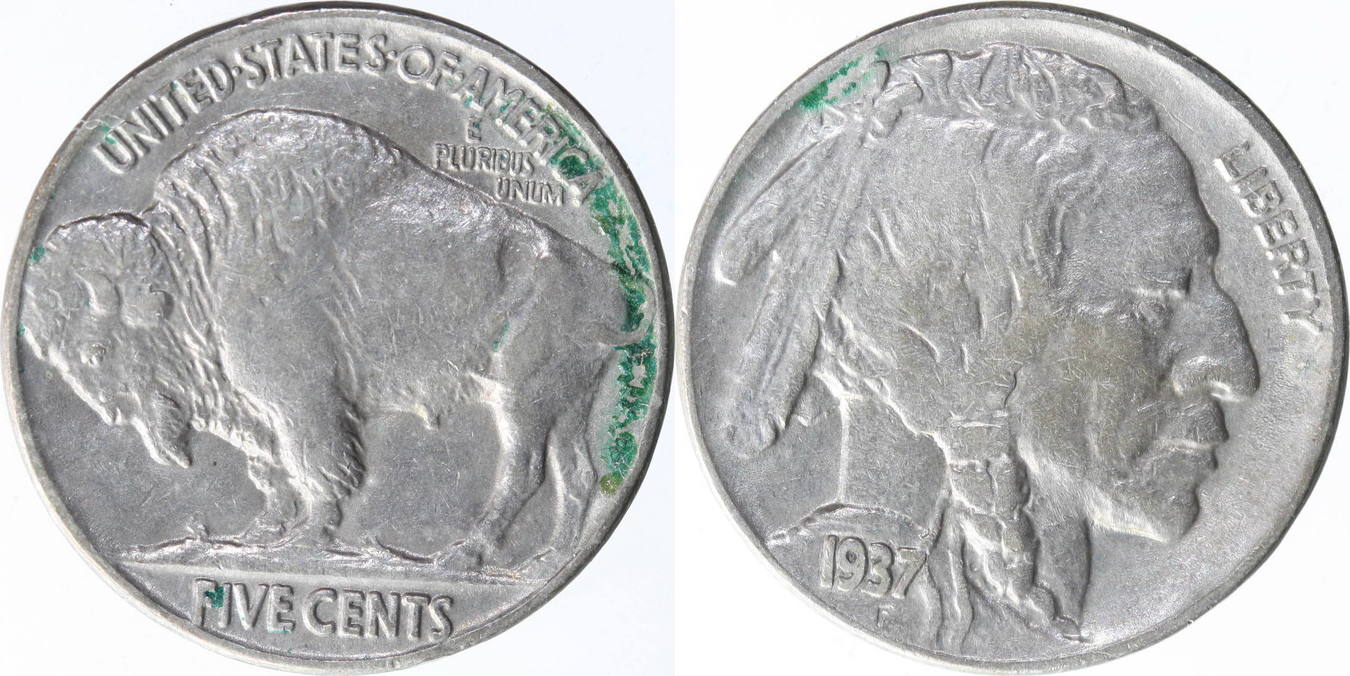 USA 5 Cent 1937 Indianer ss vz +/- | MA-Shops