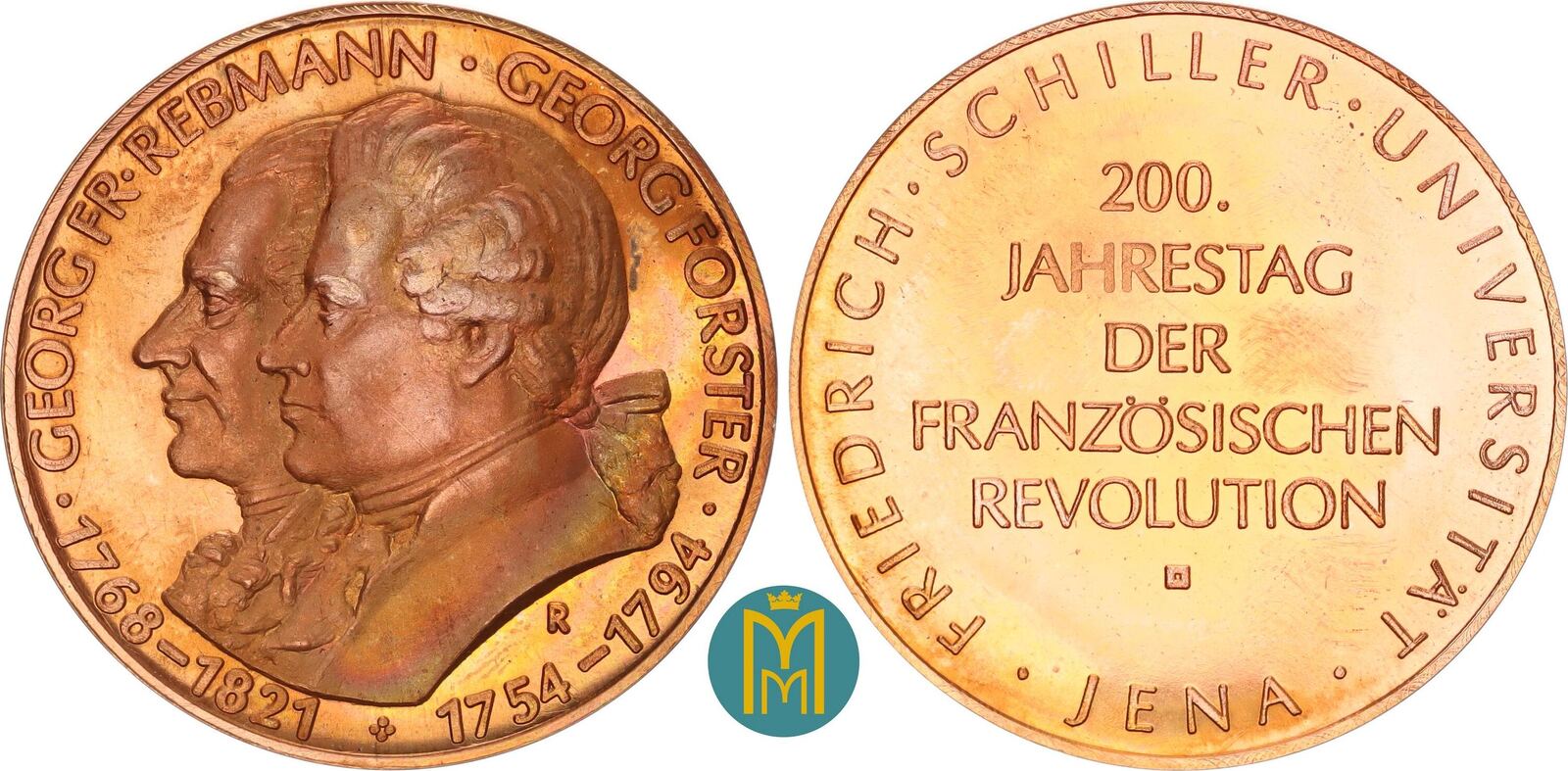 Deutschland / BRD Bronzemedaille von Helmut König 1999 Friedrich ...