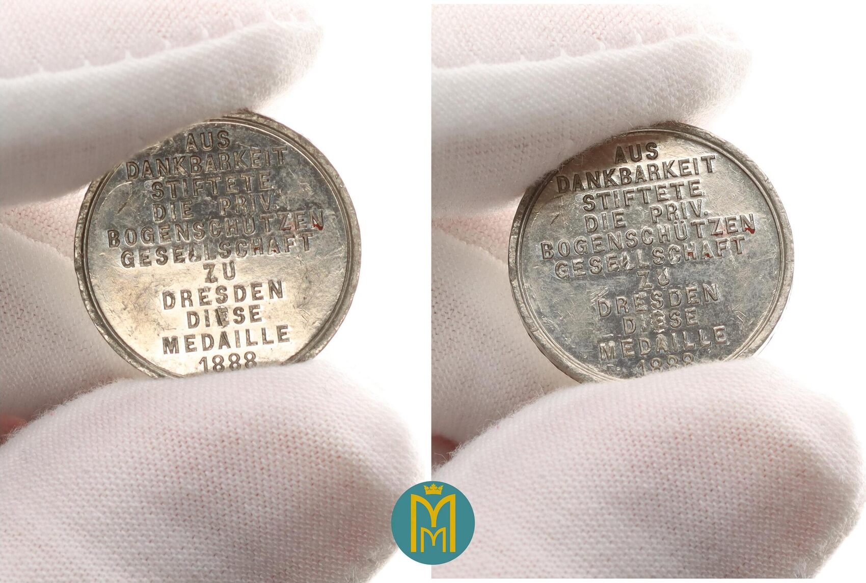 Sachsen / Dresden. Zinnmedaille von Barduleck. 1888 Auf Ferdinand ...