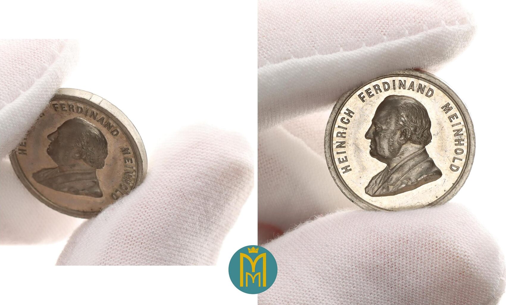 Sachsen / Dresden. Zinnmedaille von Barduleck. 1888 Auf Ferdinand ...