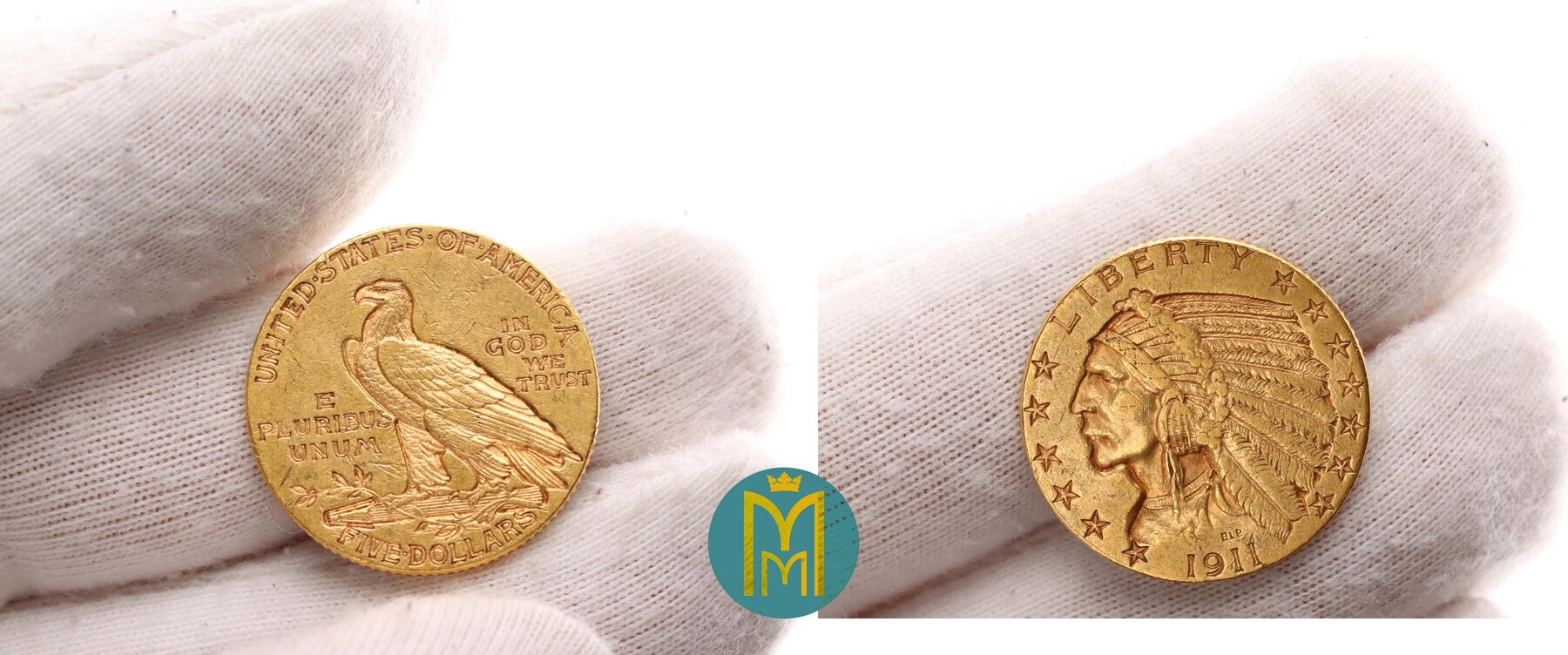 USA 5 Dollar 1911 Indian Head sehr schön-vorzüglich | MA-Shops