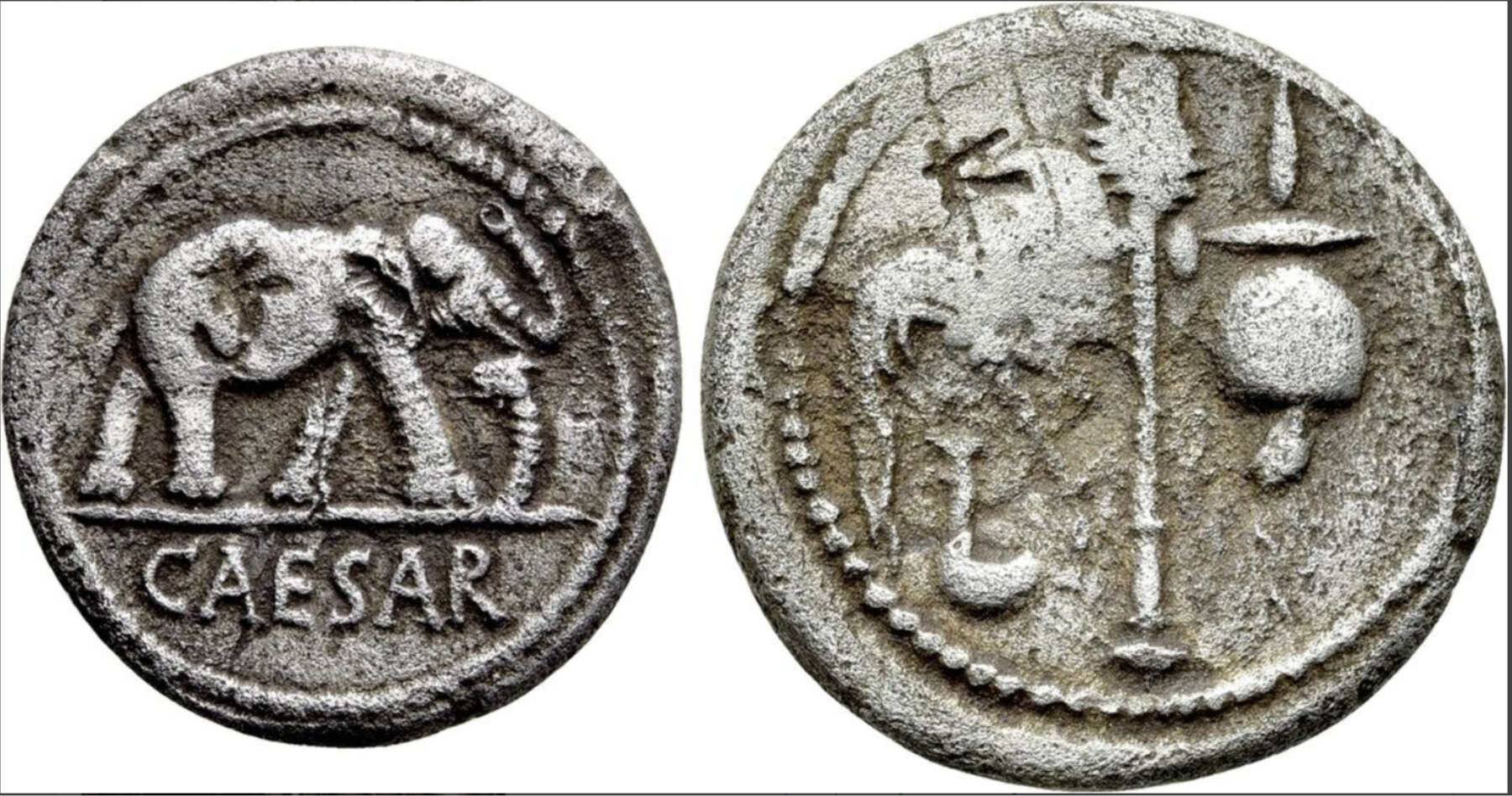 Denarius Julius Caesar - Elephant – 49 BC | MA-Shops