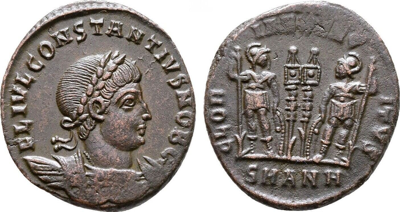 Constantius II, as Caesar, 324-337. Follis (Bronze, 18 mm, 2.18 g ...