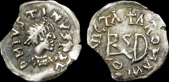 Gepids Quarter Siliqua Ostrogoths in the name of Justinus I 518-527 AD ...