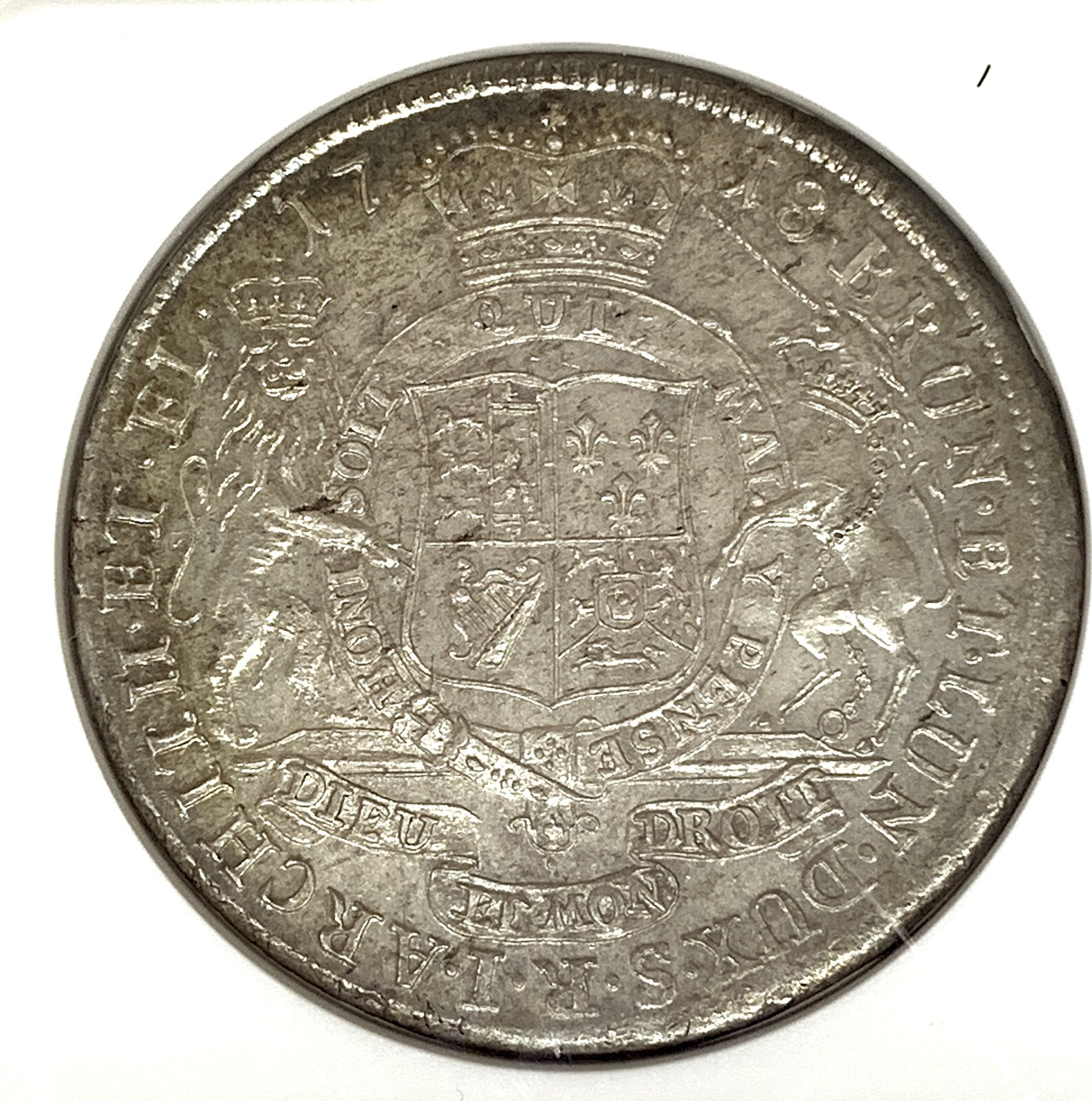 GERMANY TALER 1718 HCB George Ludwig as George I, King of England (1714 ...