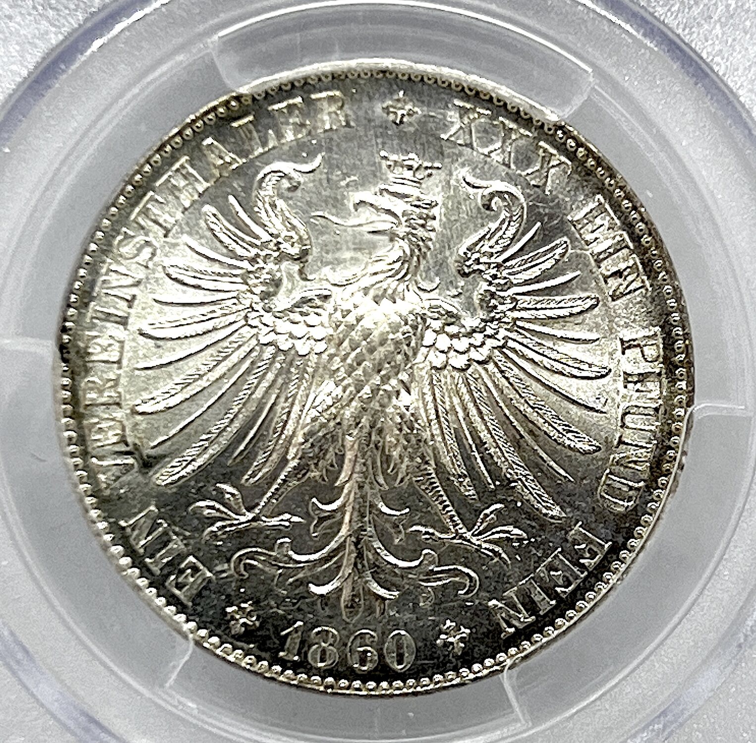 Thaler 1860 Frankfurt-am-Main, Free City MS63 | MA-Shops