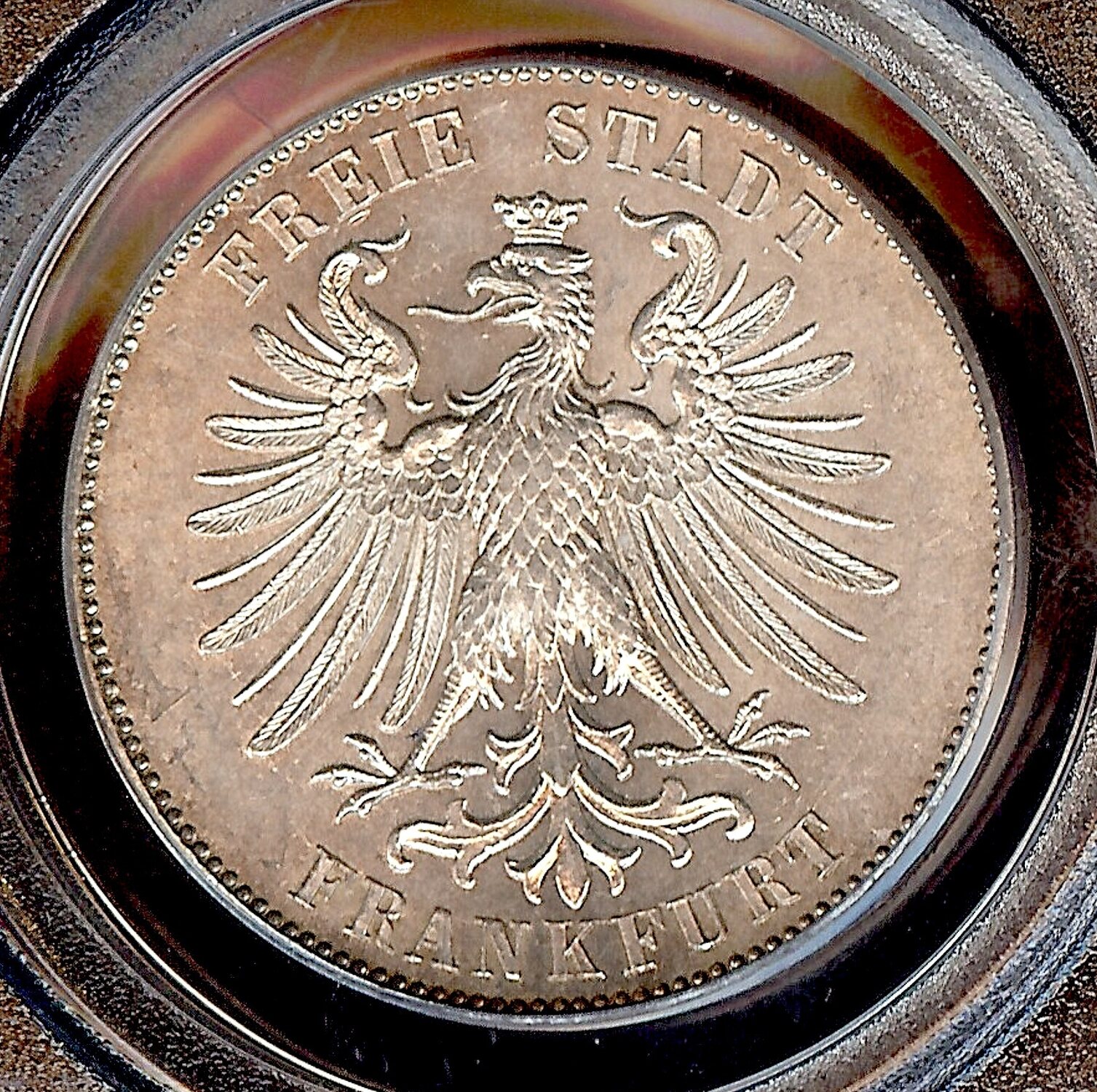 Thaler 1859 Frankfurt-am-Main, Free City. MS62 | MA-Shops