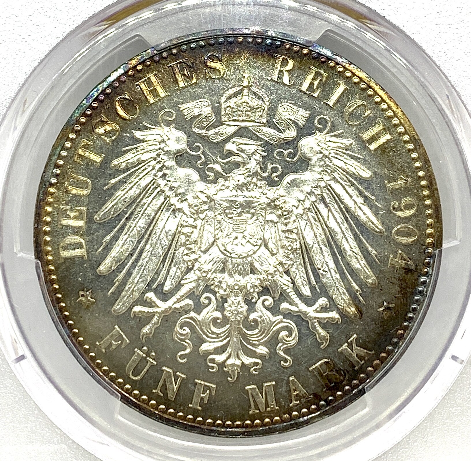 Hess-Darm 5 Mark 1904 Ernst Ludwig (1892-1918). PR64 | MA-Shops